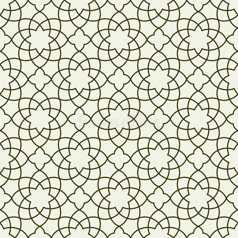 Seamless Arabic Geometric Pattern, 3D White Background, Indian Ornament ...