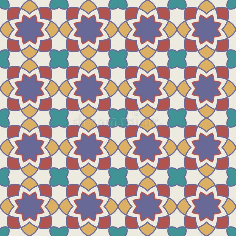 Gorgeous Seamless Arabic Tile Pattern Design. Islamic Wallpaper or ...