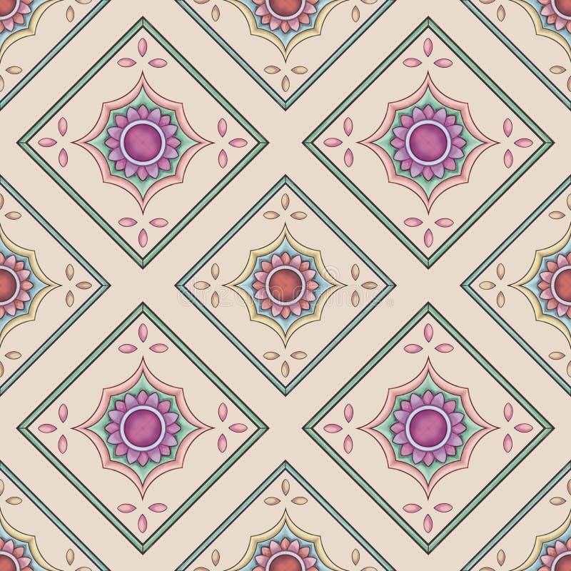 Gorgeous Seamless Mediterranean Tile Background Seamless Pattern ...