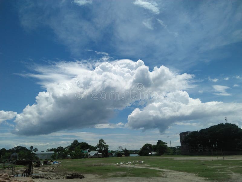 Gorgeous sky in nikli haor stock image. Image of nikli - 193270425