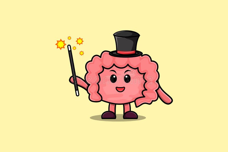A Gorgeous Smart Cute Cartoon Magician Intestine Stock Vector ... A Gorgeous Smart Cute Cartoon Magician Intestine Stock Vector ...