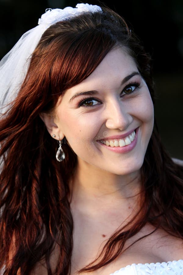 Gorgeous Smiling Bride stock photo. Image of marriage - 12257928
