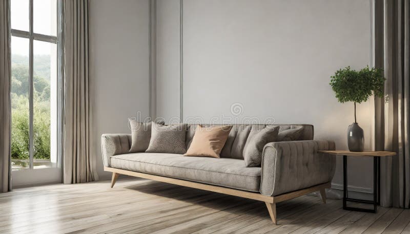 Gorgeous Sofa in a Lovely Living Room with Copyspace for Text ...