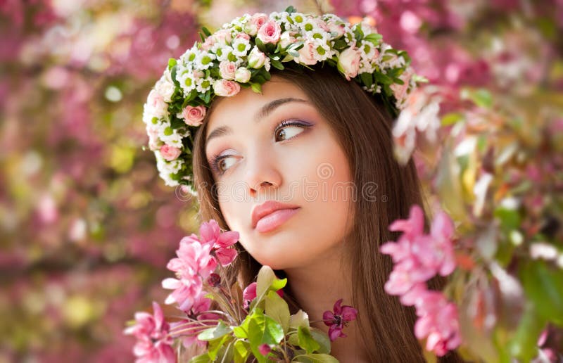 Gorgeous spring woman. stock image. Image of attractive - 70064761