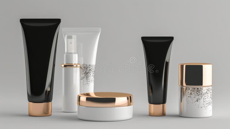 Gorgeous Tube Containers for Cosmetics Stock Illustration ...