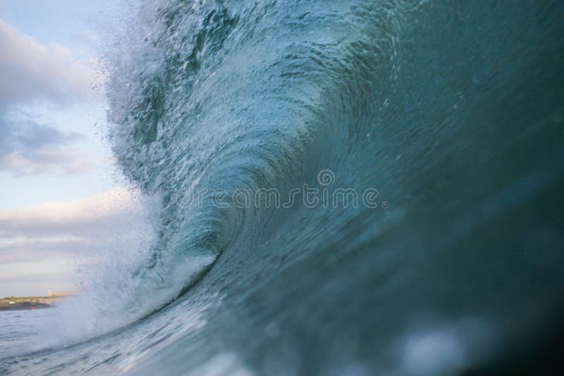 Gorgeous View of a Bright Blue Sea with Vicious Tides Rising and ...
