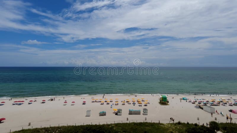 Gorgeous View of Panoramic Coastline of Atlantic Ocean in Miami Beach ...