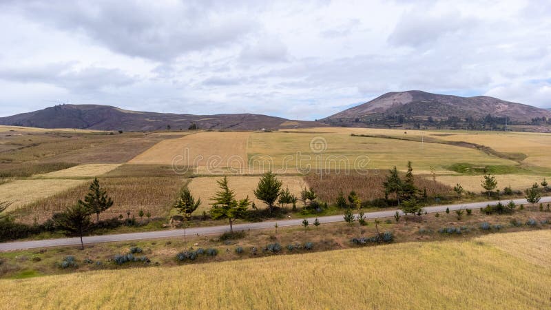 Gorgeous View of the Road in the Peruvian Andes Stock Image - Image of ...