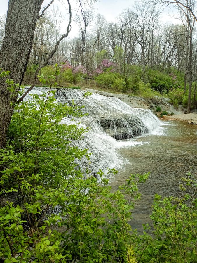 Gorgeous Waterfall in Cincinnati Ohio Stock Photo - Image of water ...