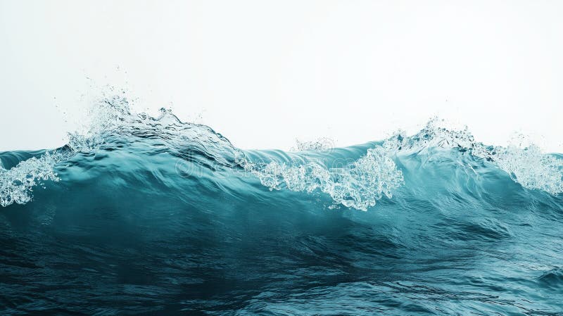 Gorgeous Waves in the Water Wave of Splashing Water in Clear Blue Water ...