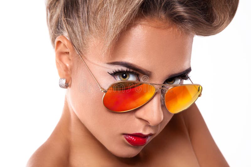 Gorgeous Woman In Sunglasses Stock Image Image Of Beauty European