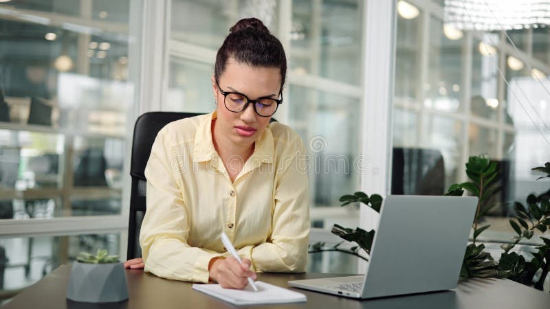 Gorgeous Woman Thinking, Planning Work Tasks, Writing Ideas at the ...