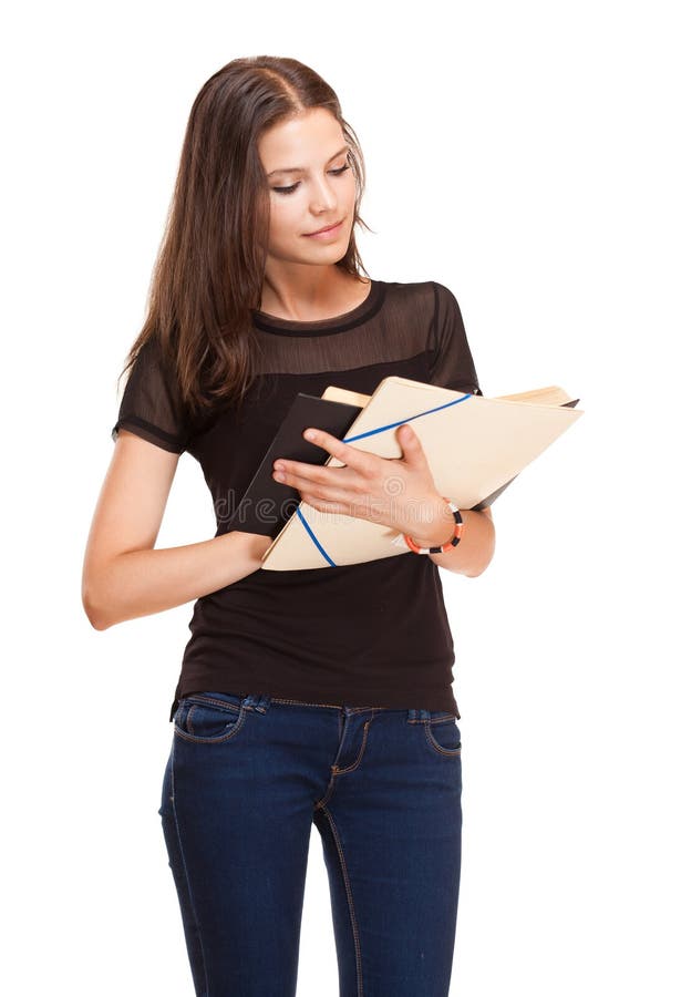 Gorgeous Young Student Girl. Stock Image - Image of smiling, girl: 33446929