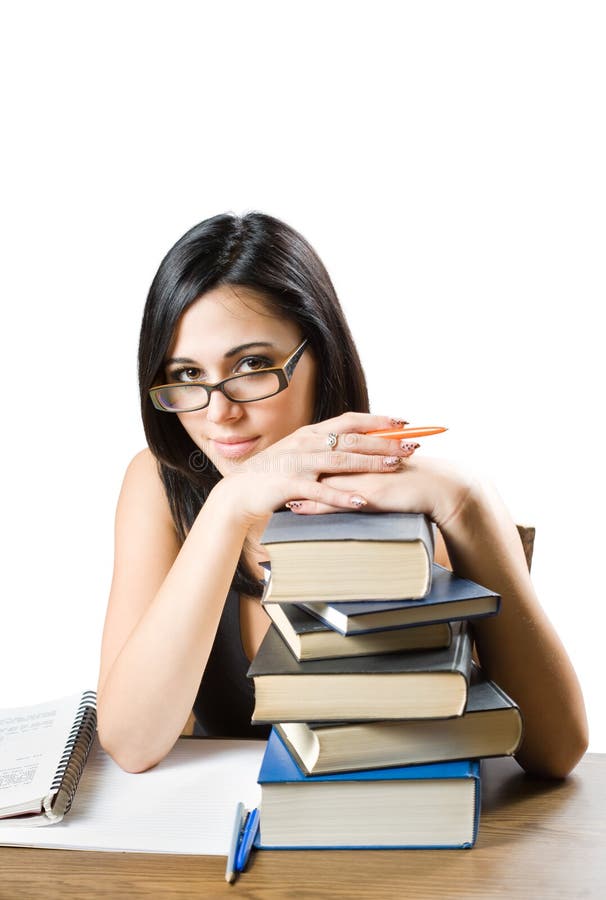 Gorgeous Young Student Woman. Stock Image - Image of high, happy: 27047903