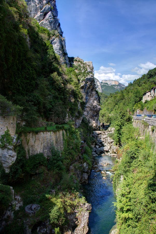 Gorges De La Bourne, Vercors Photo stock - Image du vercors, gorges ...