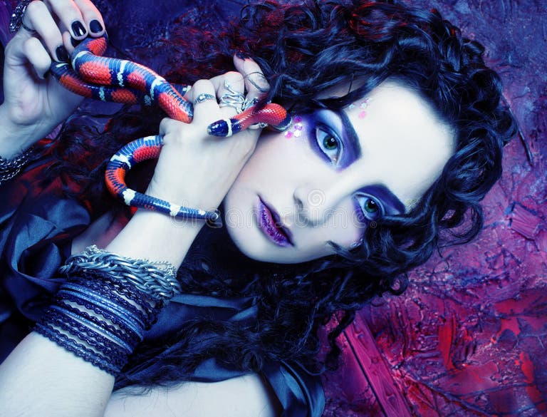 Gorgon. stock image. Image of hell, fantasy, devil, gorgon - 53632913