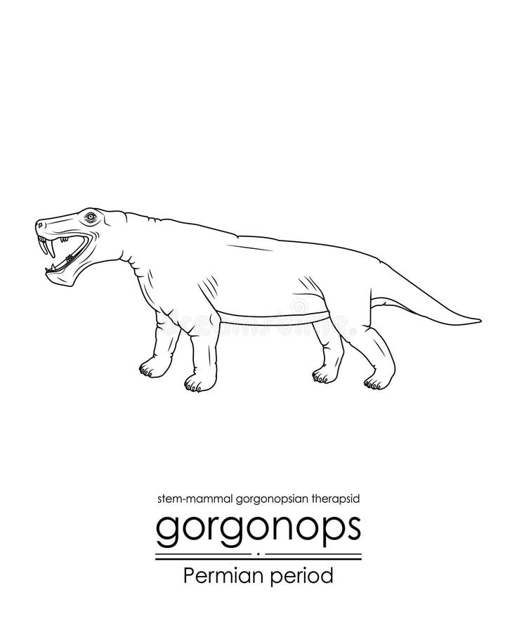 Mammal Gorgonopsian Stock Illustrations – 2 Mammal Gorgonopsian Stock ...