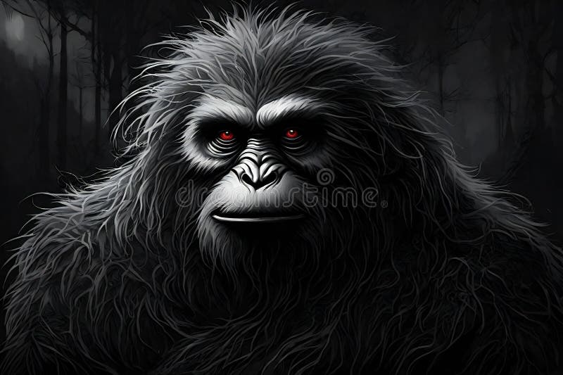 Gorilla in Der Dunklen Walddarstellung Eines Gorillas Stock Abbildung ... Gorilla in Der Dunklen Walddarstellung Eines Gorillas Stock Abbildung ...