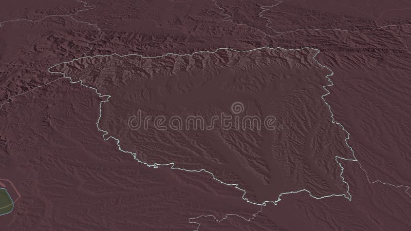 Gorj, Romania - Outlined. Administrative Stock Illustration ...