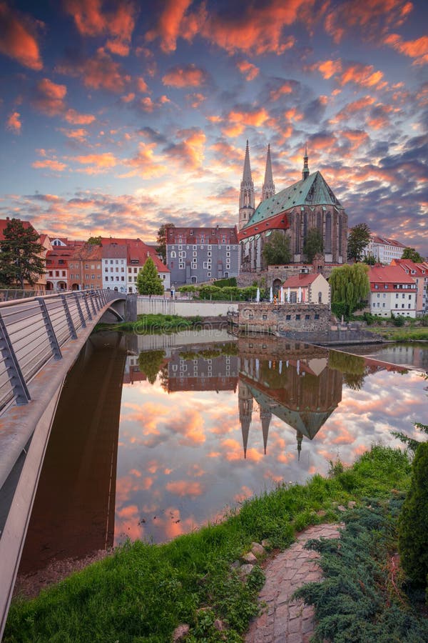Gorlitz, Germany. stock image. Image of cathedral, riverside - 187224991