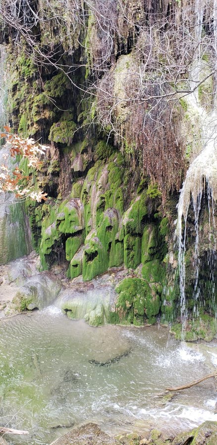 Gorman Falls, Colorado Bend State Park, Texas Stock Image - Image of ...