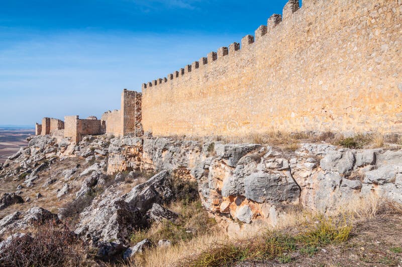 Gormaz castle stock image. Image of gormaz, grunge, ruin - 35738653