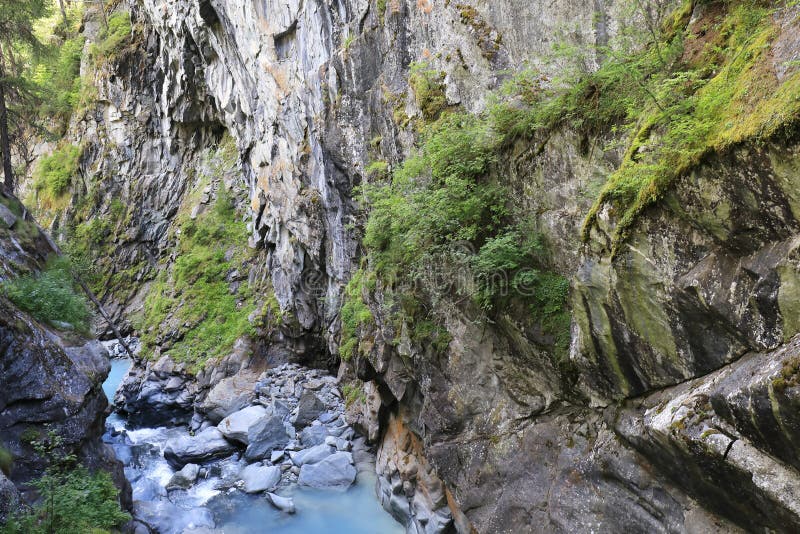 Gorner Gorge in the Swiss Alps Stock Photo - Image of switzerland ...