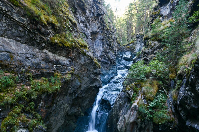 Gorner Gorge - Zermatt, Switzerland Stock Image - Image of blue, nature ...