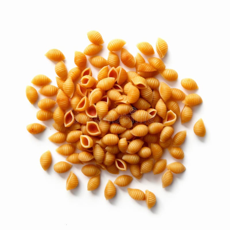 Gorpcore Style Pasta Beans on White Surface - 8k Resolution Matte Photo ...