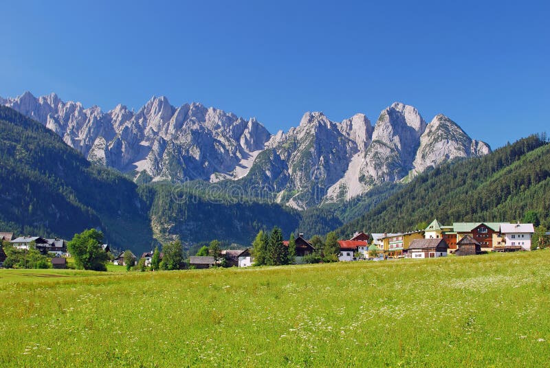 Gosau, alpi, Austria fotografia stock. Immagine di alpi - 22882548