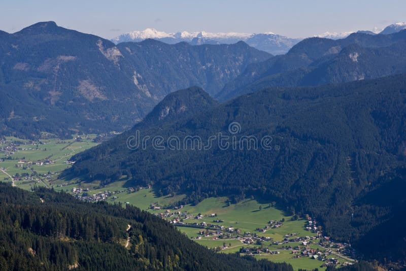 Gosau, Austria stock image. Image of europe, clouds, religion - 9650723