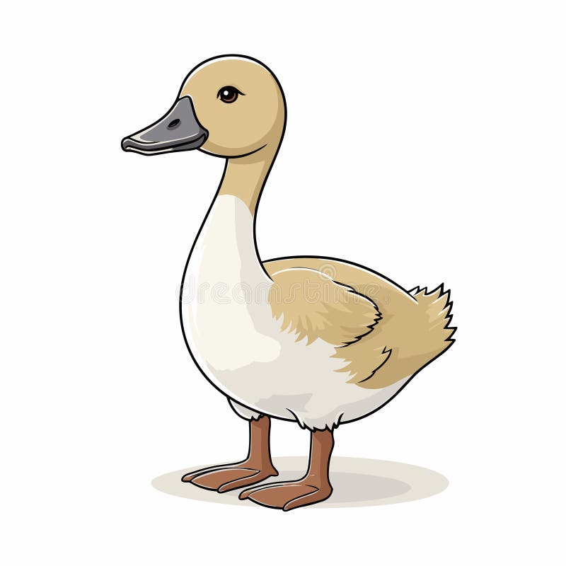 Gosling Hand-drawn Illustration. Gosling. Vector Doodle Style Cartoon ...