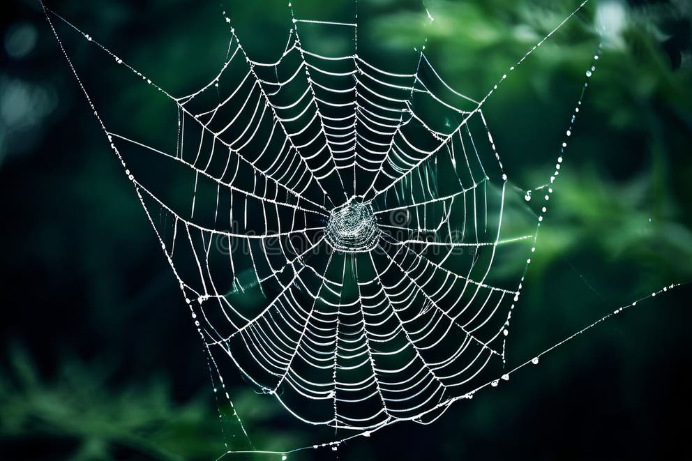 Gossamer web stock illustration. Illustration of bright - 344605412