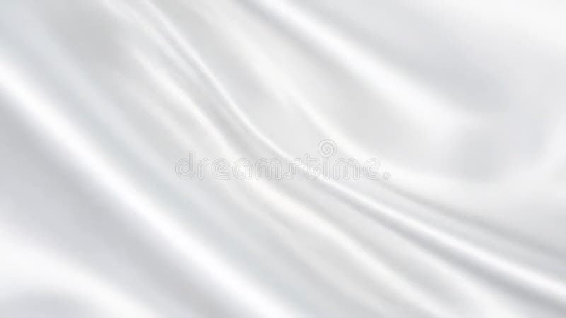 Gossamer White Silk Fabric Undulating, Revealing Delicate Textile ...