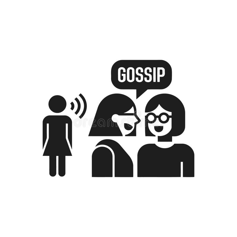 Gossip Chat Icon stock vector. Illustration of chat - 361856646