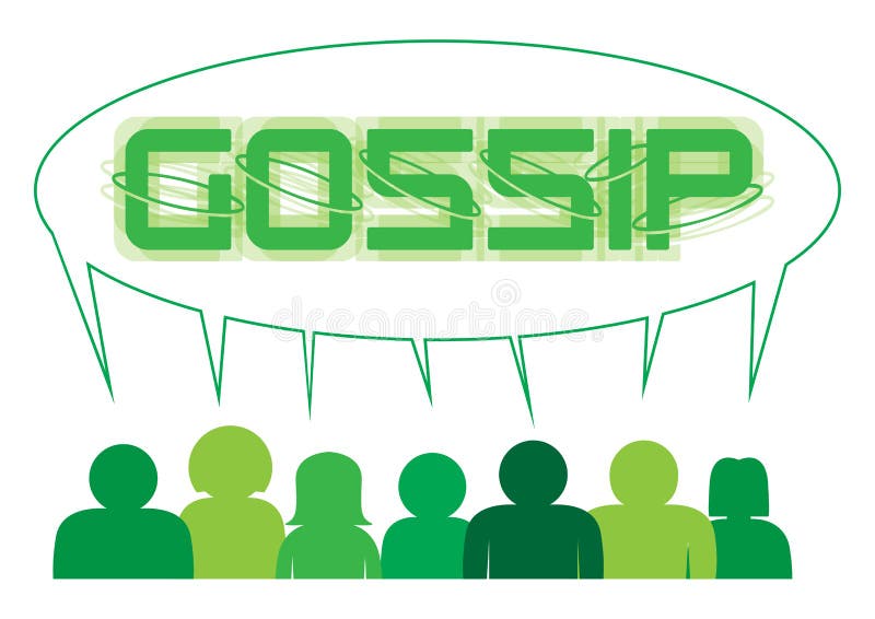 Gossip silhouette stock vector. Illustration of discuss - 26147964