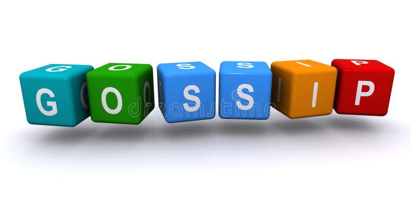 Gossip Word Cloud and Hand with Marker Concept Stock Illustration ...