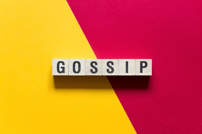 Gossip Word Alphabet Letter on Wooden Background Stock Photo - Image of ...