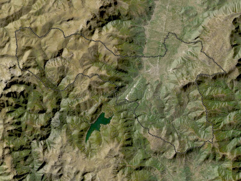 Gostivar, Macedonia. Low-res Satellite. No Legend Stock Illustration ...