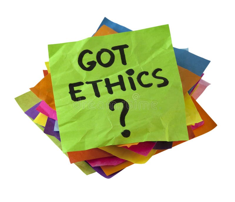 Got ethics? stock image. Image of reminder, colorful - 12734329