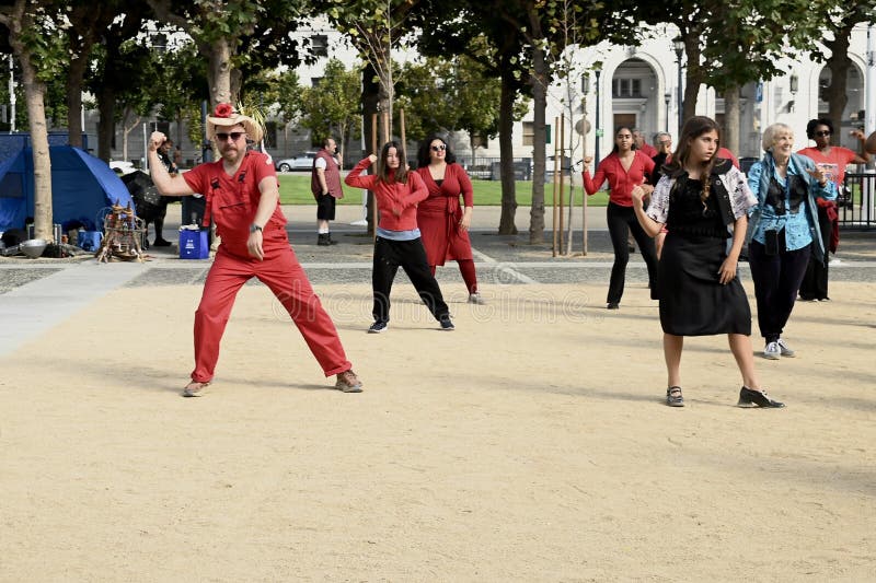 We Got the Power the People Vs Project 2025 San Francisco Dancers Practicing 9 Editorial Image ...