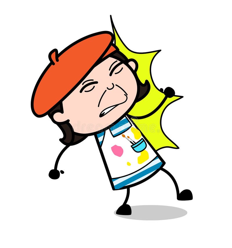 Hit Punch on Face - Female Explorer Scientist Cartoon Vector Stock ...