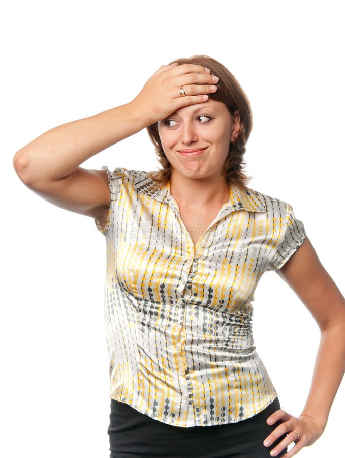 Girl with tired eyes stock photo. Image of adult, caucasian - 15242868