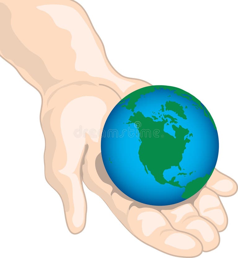 God Hands Holding World Stock Illustrations – 163 God Hands Holding ...