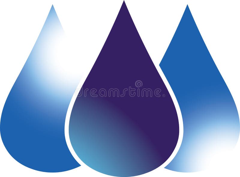 Gota azul stock de ilustración. Ilustración de travieso - 50338031