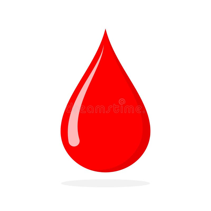 Gota De Sangre Roja Ilustración Del Vector Stock de ilustración ...