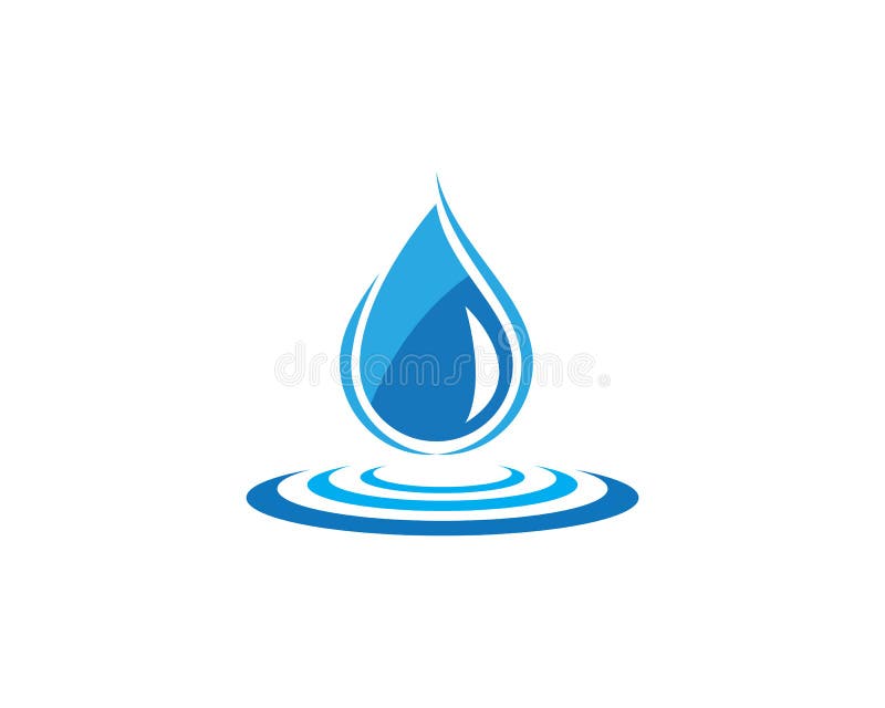 Gota Logo Template da água ilustração do vetor. Ilustração de ...