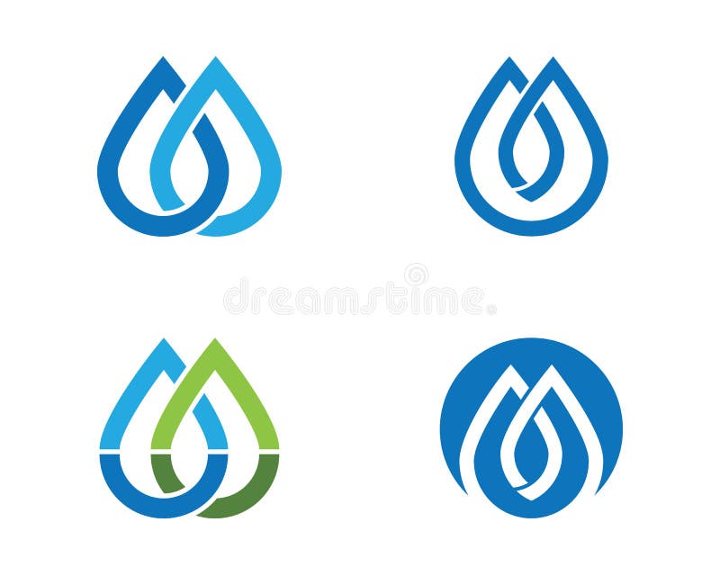 Gota Logo Template da água ilustração do vetor. Ilustração de futuro ...