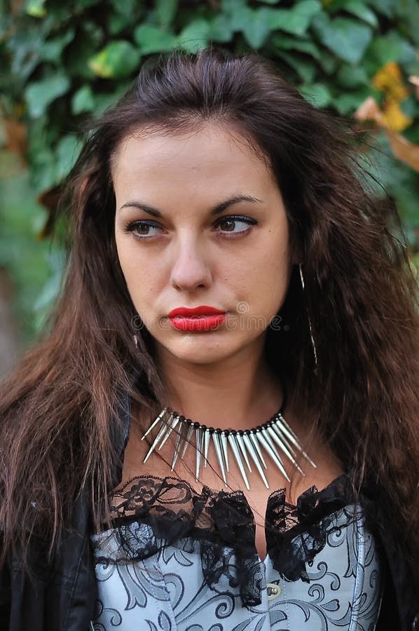 Goth girl stock photo. Image of girl, sorrow, october - 35999934