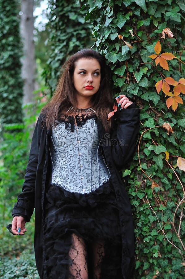 Goth girl stock image. Image of cold, misery, gothic - 35999991